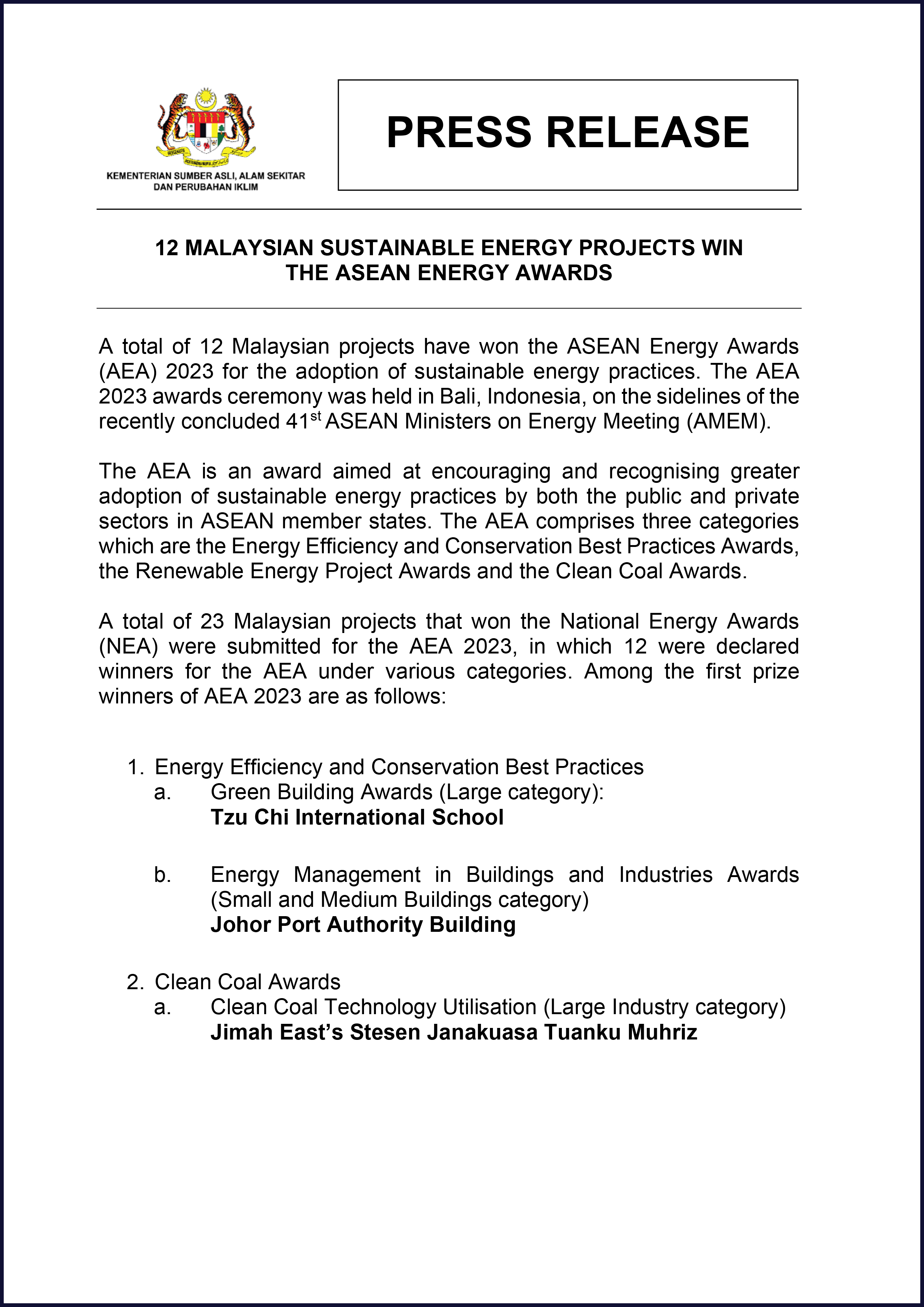 Energy Commission - Highlights